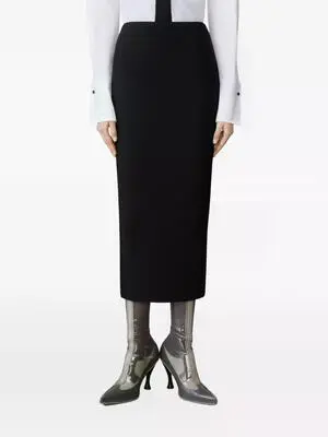 Thom Browne Wool Hobble Maxi Skirt