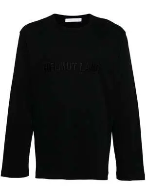 Helmut Lang Logo-embroidered T-shirt - Black
