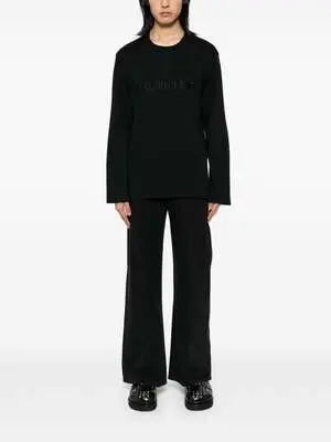 Helmut Lang Logo-embroidered T-shirt - Black
