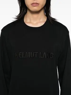 Helmut Lang Logo-embroidered T-shirt - Black