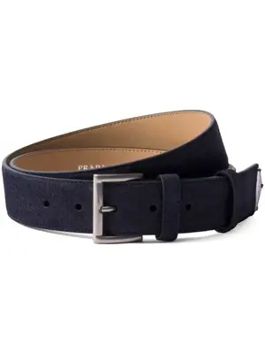 Prada Suede Belt - Blue