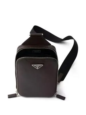 Prada Saffiano Leather Bag - Brown