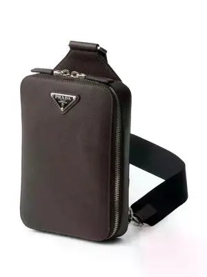 Prada Saffiano Leather Bag - Brown