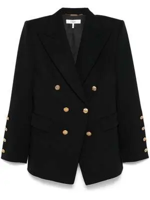 Women's Black Double Breasted Blazers