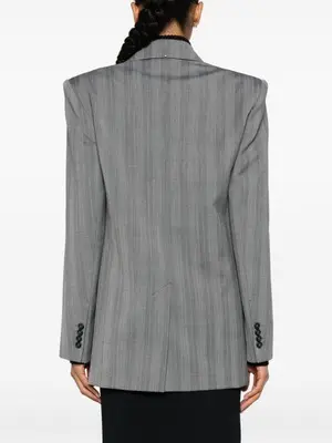 Sportmax Merlot Double-breasted Blazer