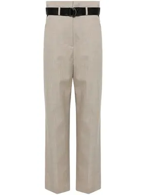 Nanushka Straight-leg Trousers - Neutrals