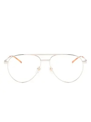 Gucci Pilot-frame Glasses - Gold