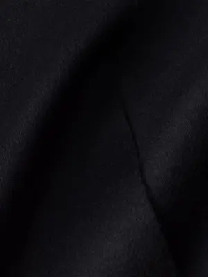 Prada Logo-plaque Silk-cashmere Scarf - Black