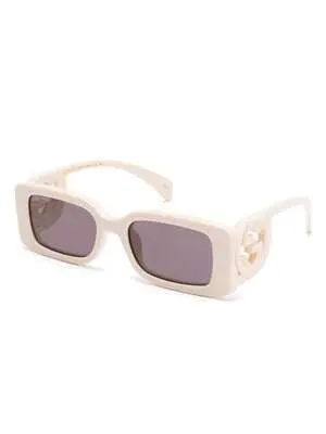 Gucci Gg1325s Rectangle Frame Sunglasses - Neutrals