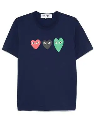 Play Comme Des Garcon Heart-print T-shirt