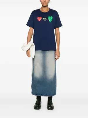 Play Comme Des Garcon Heart-print T-shirt