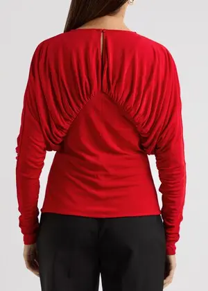 16Arlington Anve Draped Jersey Top