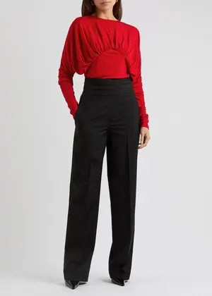 16Arlington Anve Draped Jersey Top