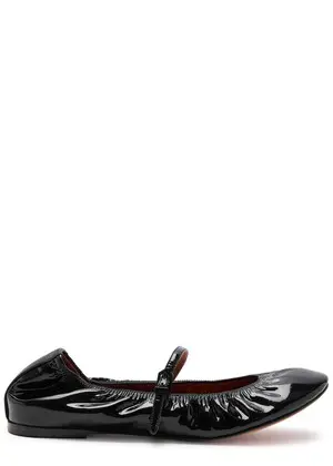 LANVIN Patent Leather Ballet Flats - Black