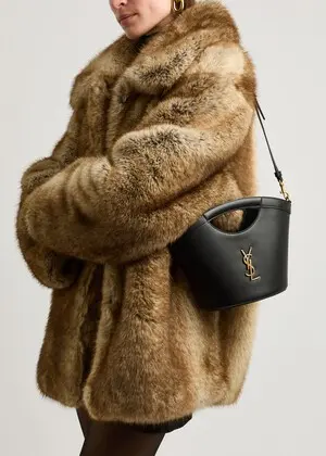 Saint Laurent Celia Mini Leather Top Handle Bag