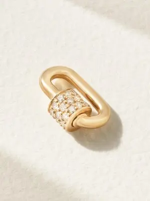 MARLA AARON Stoned Chubby Babylock 14-karat Diamond Pendant - Gold