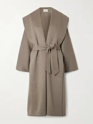 Tove Fenn Belted Wool-blend Wrap Coat