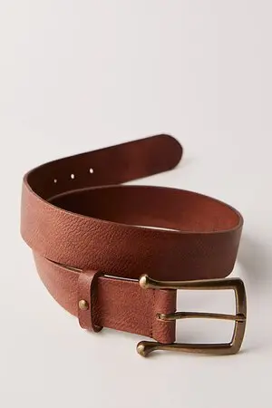 Free People Brooks Buckle Belt Cognac