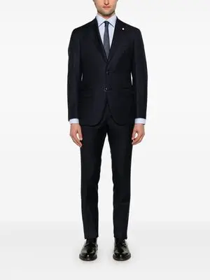 LUIGI BIANCHI MANTOVA Virgin Wool Suit - Blue