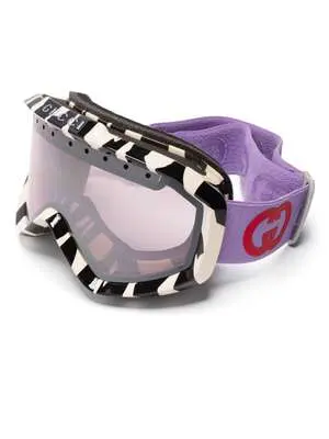 Gucci Zebra-print Ski Goggles