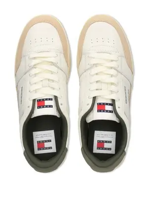Tommy Hilfiger Tonal-logo Leather Trainers