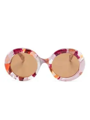 Gucci Round-frame Sunglasses - Pink
