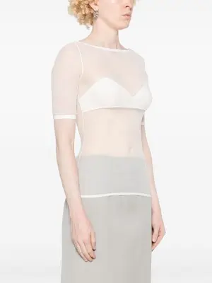 NENSI DOJAKA Triangle-bra Jersey T-shirt