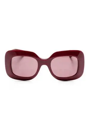 Gucci Rectangle-frame Sunglasses - Brown