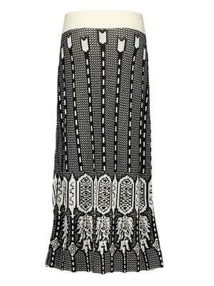 Johanna Ortiz Energy Matrix Midi Skirt - Black