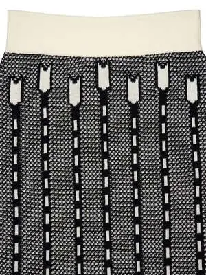 Johanna Ortiz Energy Matrix Midi Skirt - Black