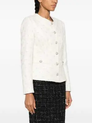 NISSA Embroidered Jacquard Jacket