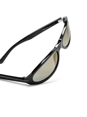 Balenciaga Oval-frame Sunglasses - Black