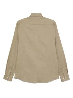 Sunspel Flannel Button-up Shirt - Neutrals