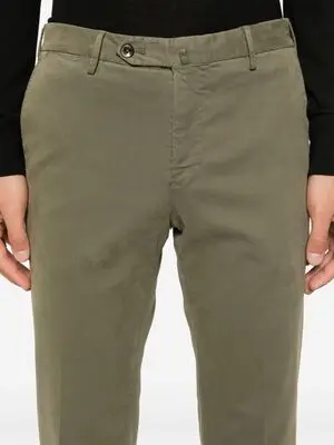 PT TORINO Slim-cut Chino Trousers - Green