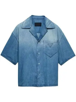Mid Blue Denim Shirt | PRADA 正規品 Prada Mid Blue Denim Shirt 21AW