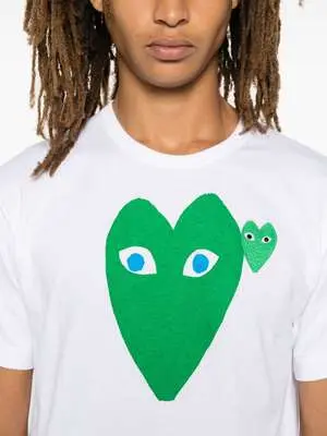 Play Comme Des Garcon Heart-print T-shirt