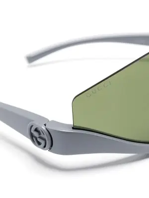 Gucci Shield-frame Sunglasses - Grey