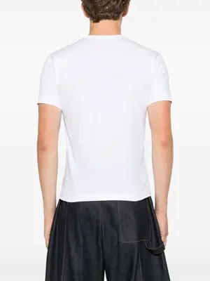 Play Comme Des Garcon Heart-patch T-shirt - White