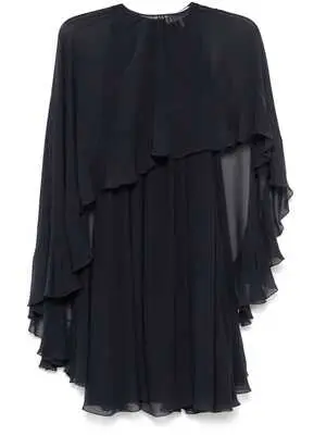 Chloé Silk Mini Dress With Cape