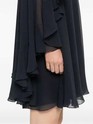 Chloé Silk Mini Dress With Cape