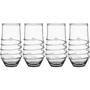 JULISKA Amalia Acrylic Set Of 4 Large Tumblers - Clear
