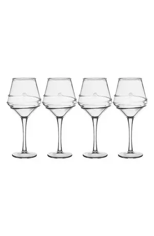 JULISKA Amalia Acrylic Set Of 4 Wine Glasses - Clear