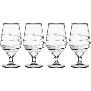 JULISKA Amalia Acrylic Set Of 4 Goblets - Clear