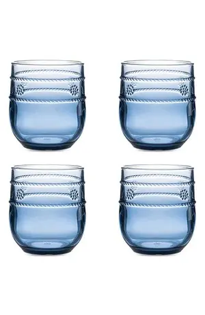 JULISKA Isabella Set Of 4 Acrylic Small Tumblers - Blue