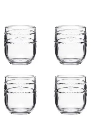 JULISKA Isabella Set Of 4 Acrylic Small Tumblers - Clear