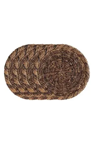 JULISKA Rustic Rope Chargers Set Of 4 Natural