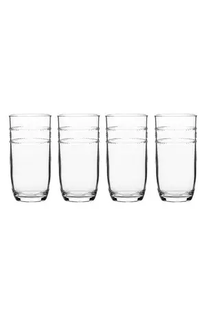 JULISKA Isabella Set Of 4 Acrylic Large Tumblers - Clear