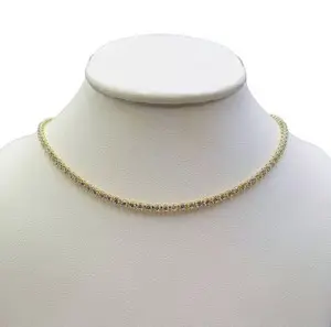 DONATELLO GIAN Name Gold-tone Tennis Necklace - Yellow