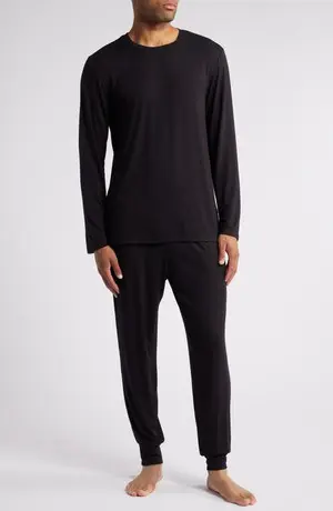 Nordstrom Moonlight Modal Blend Pajamas - Black