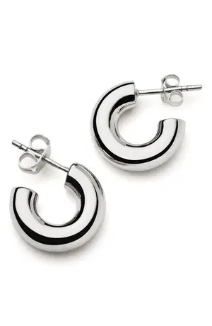 MISSOMA Small Chubby Hoop Earrings - Silver